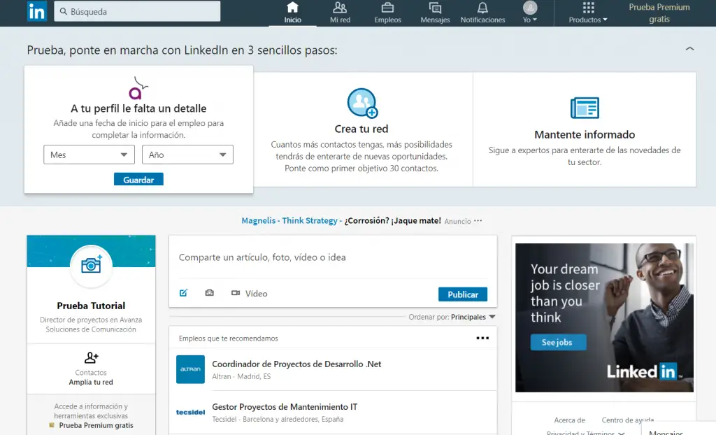 Tutorial para aprender qué es y como funciona Linkedin en Español ...